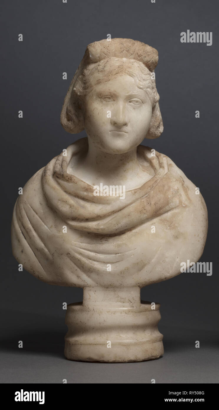 Portrait Bust of an Aristocratic Woman, 280-290. Later Roman, Asia ...