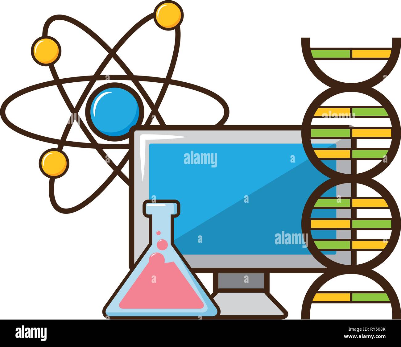 laboratory molecule science Stock Vector Image & Art - Alamy