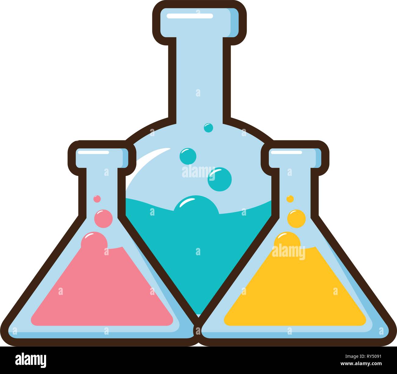 test tubes flask science Stock Vector Image & Art - Alamy