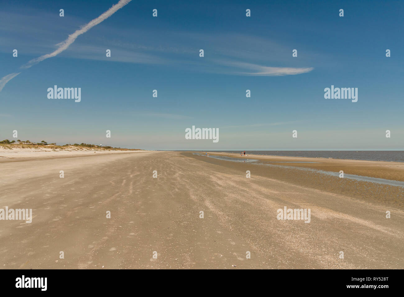 Jekyll Island Georgia Beach Coastline Stock Photo - Alamy