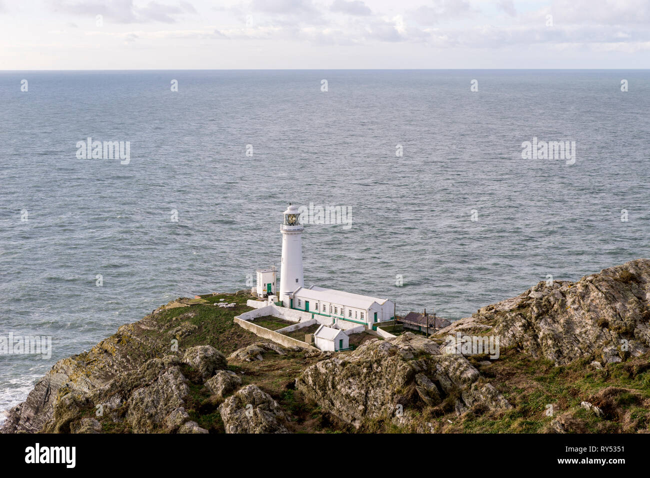 South Stack lighthouse, Holy Island, Anglesey, Wales UK. Photo taken on ...