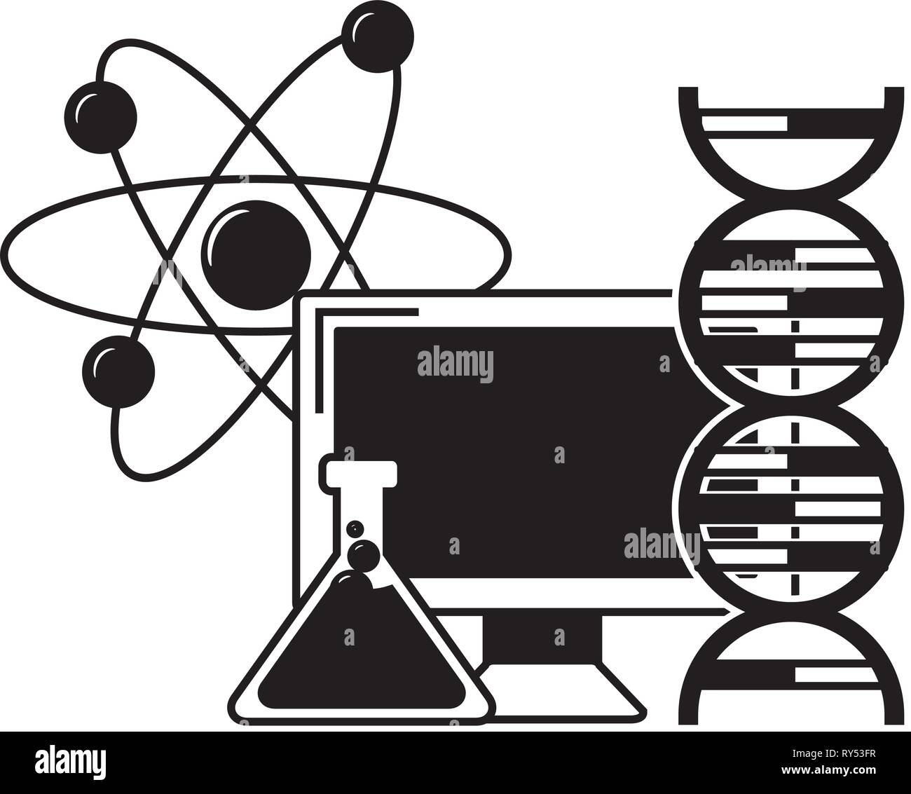 laboratory molecule science Stock Vector Image & Art - Alamy