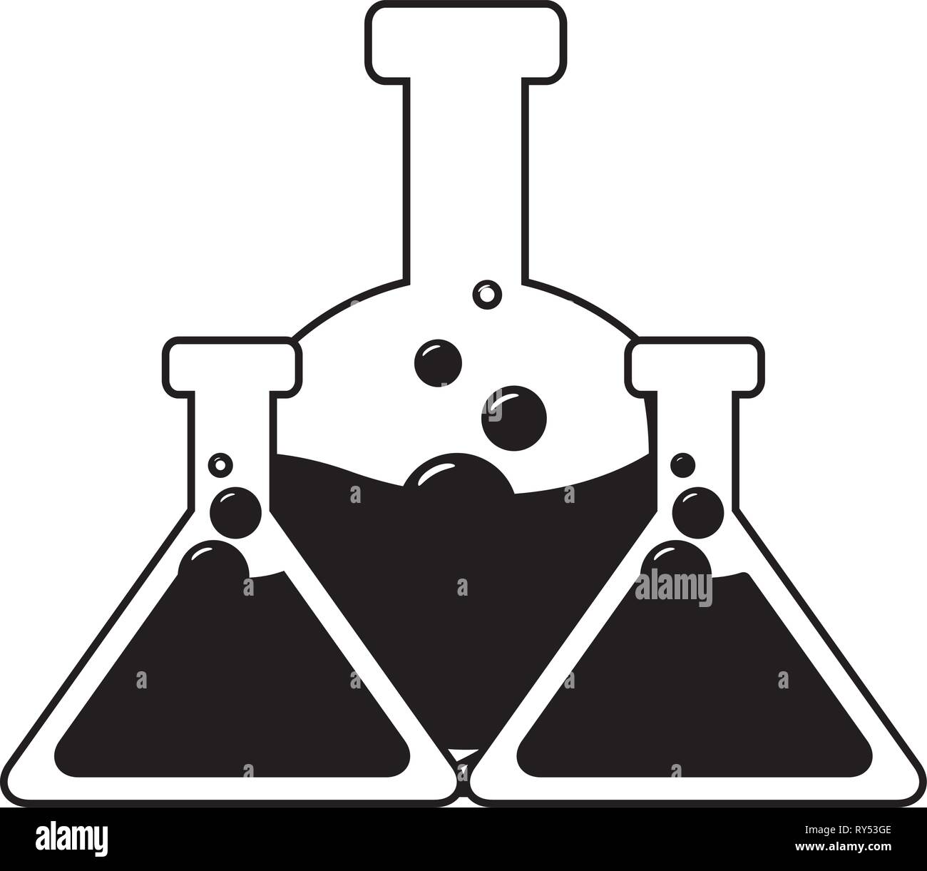 test tubes flask science Stock Vector Image & Art - Alamy