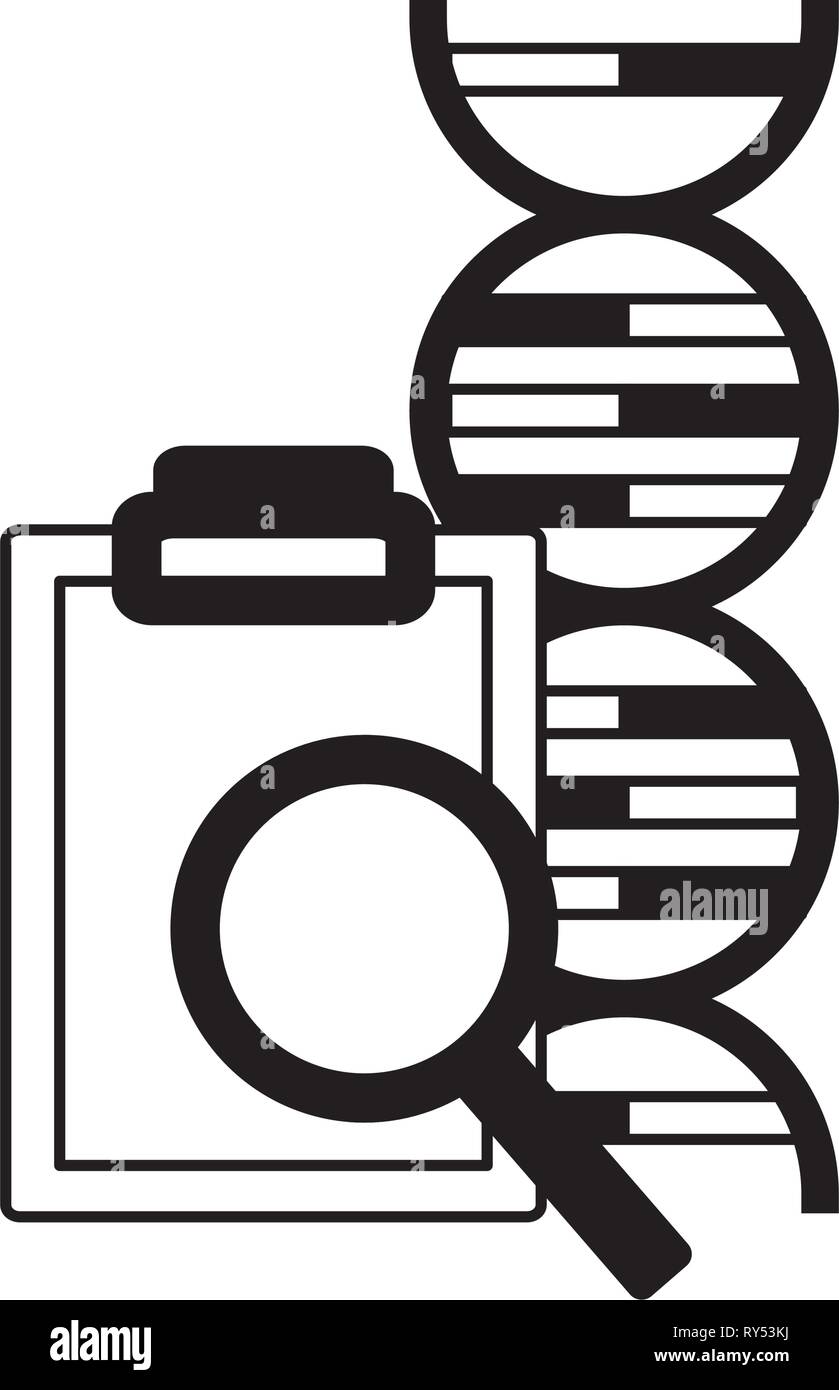 Magnifier glass molecule lab hi-res stock photography and images - Alamy