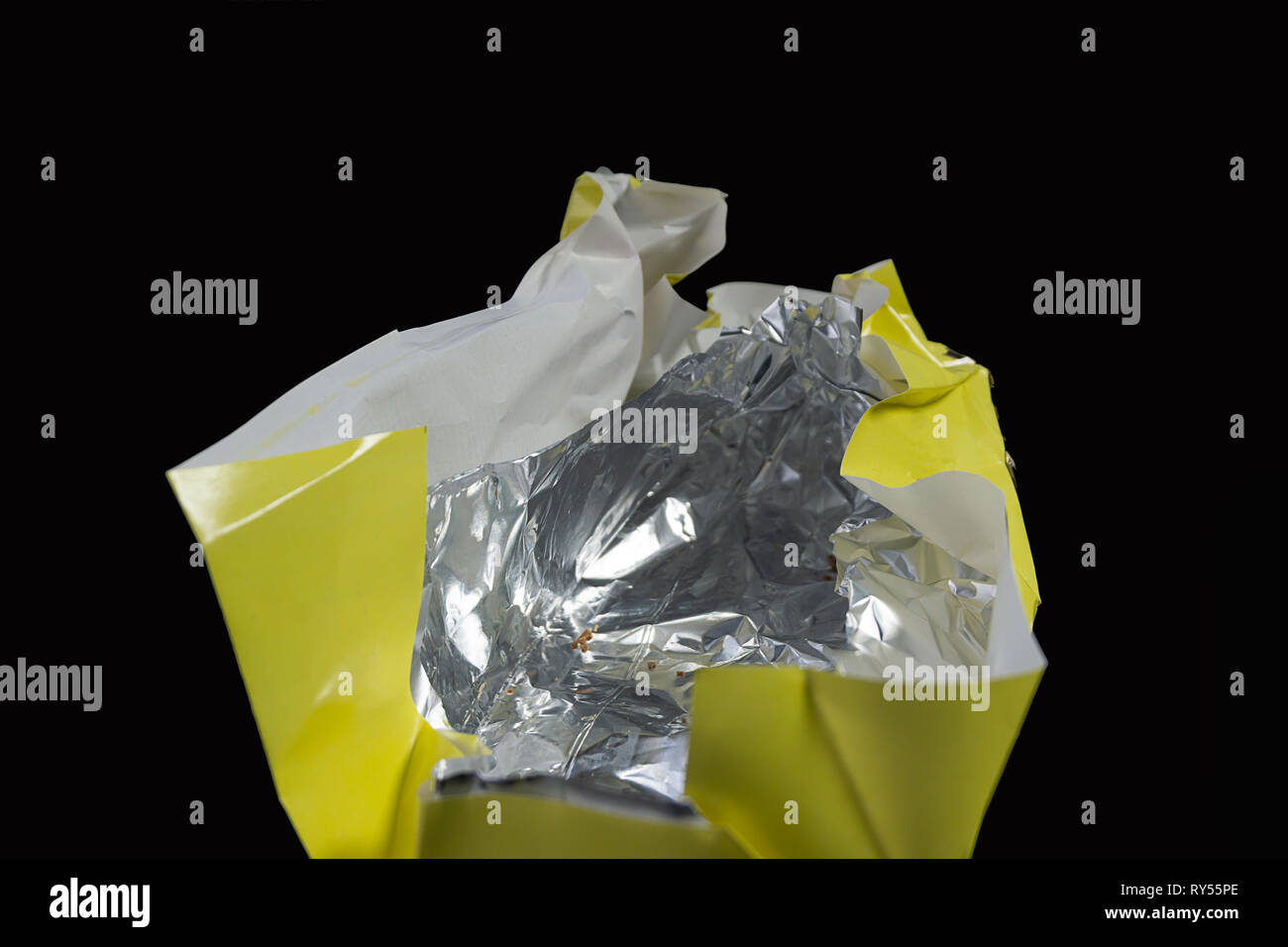 Empty chocolate wrapper table hi-res stock photography and images - Alamy