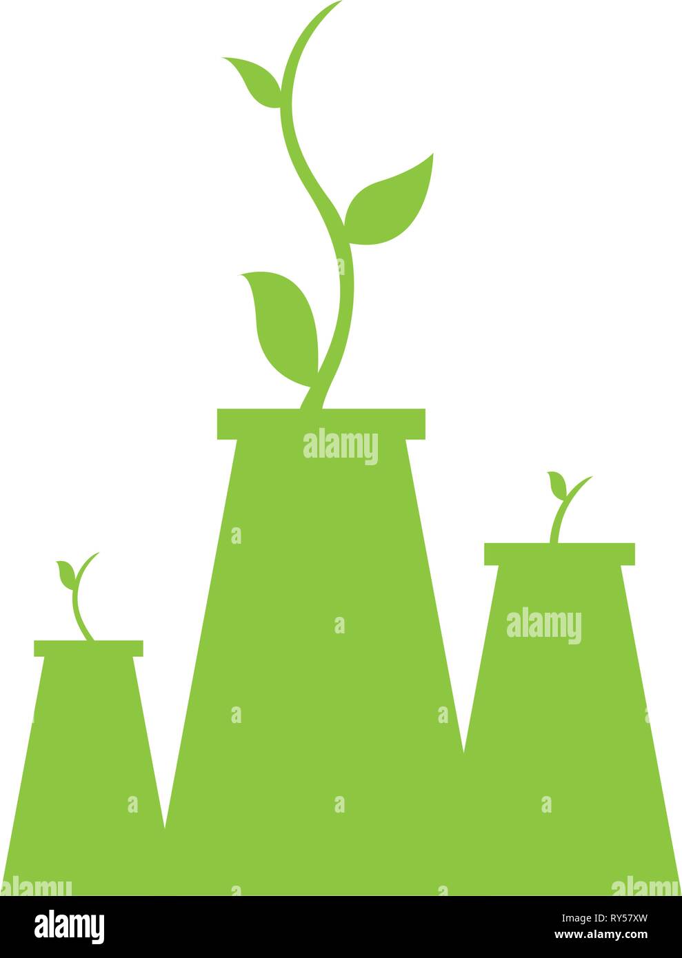 Plants in a factory Stock Vector Image & Art - Alamy