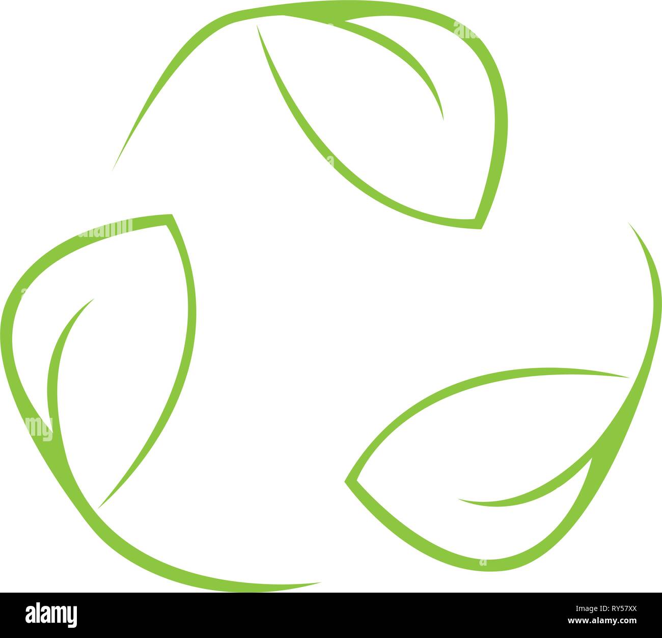 Isolated abstract recycling symbol Stock Vector Image & Art - Alamy