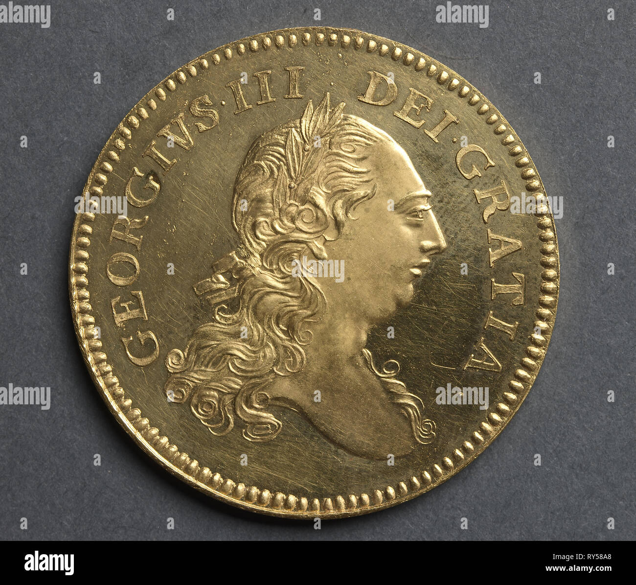 Five Guineas [pattern] , 1777. Richard Yeo (British, 1720-1779). Gold ...