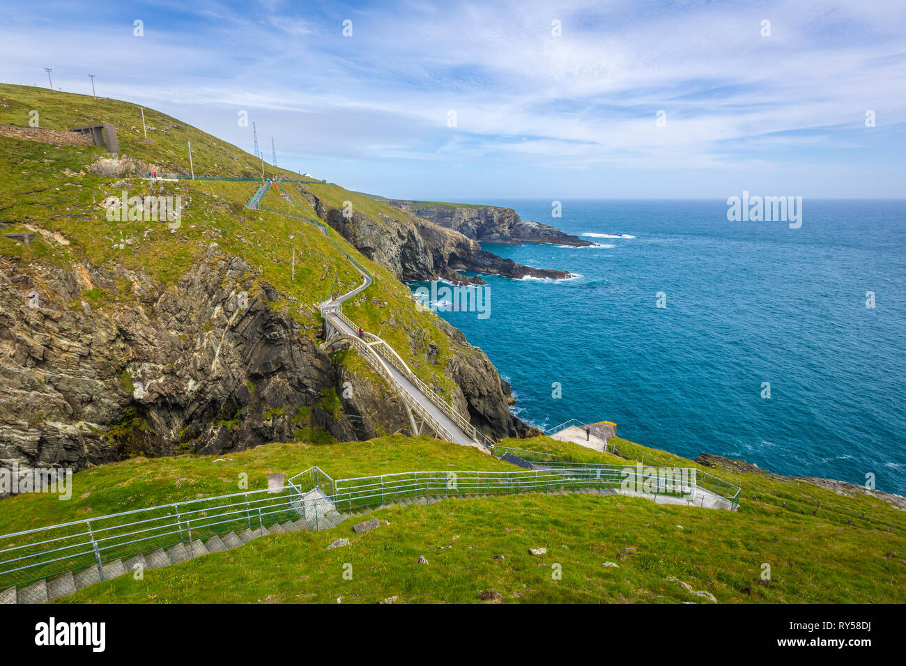 Mizen Head Cliffs and Lighthouse Museum Stock Photo - Alamy
