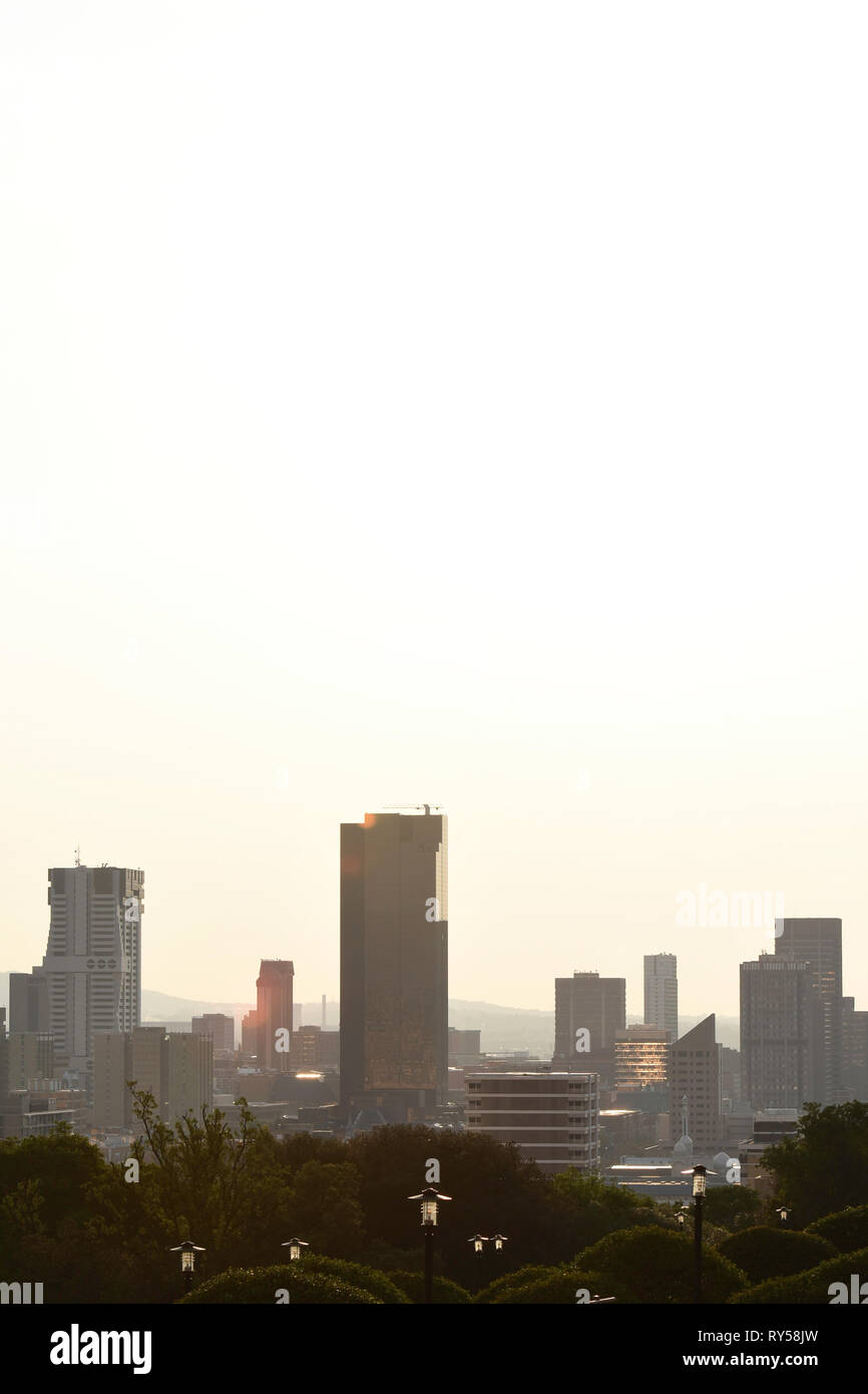 South African Capital City Of Pretoria Vertical Skyline Stock Photo - Alamy