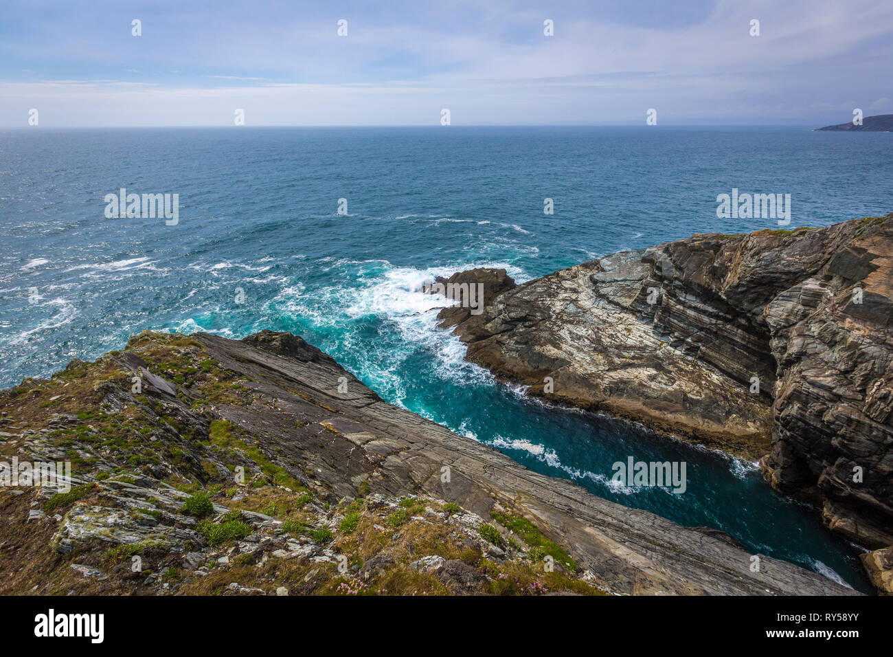Mizen Head Cliffs and Lighthouse Museum Stock Photo - Alamy