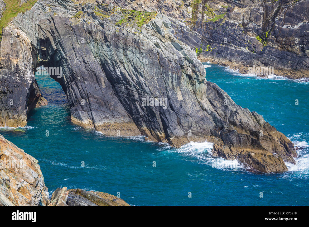 Mizen Head Cliffs and Lighthouse Museum Stock Photo - Alamy