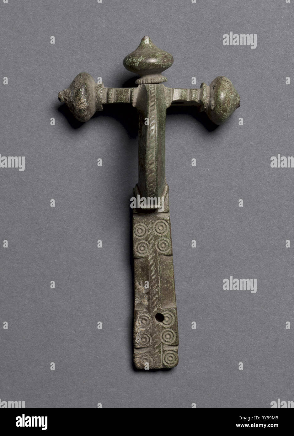 Cross-bow Fibula, 1-200. Italy, Roman, 1st-2nd Century. Bronze; overall ...