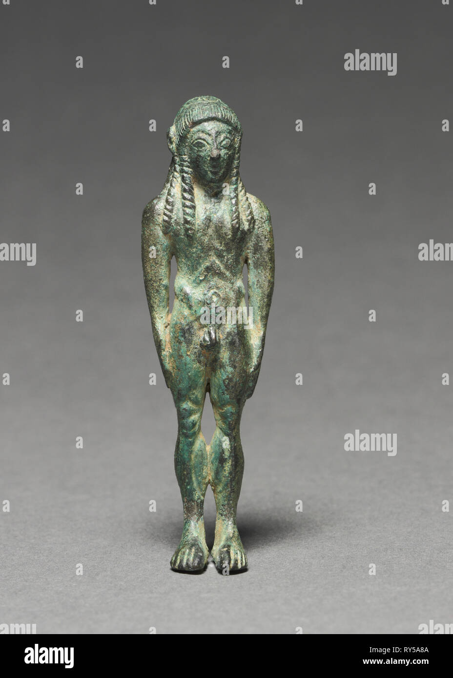Statuette of a Kouros, 600-500 BC. Italy, Etruscan, 6th Century BC ...