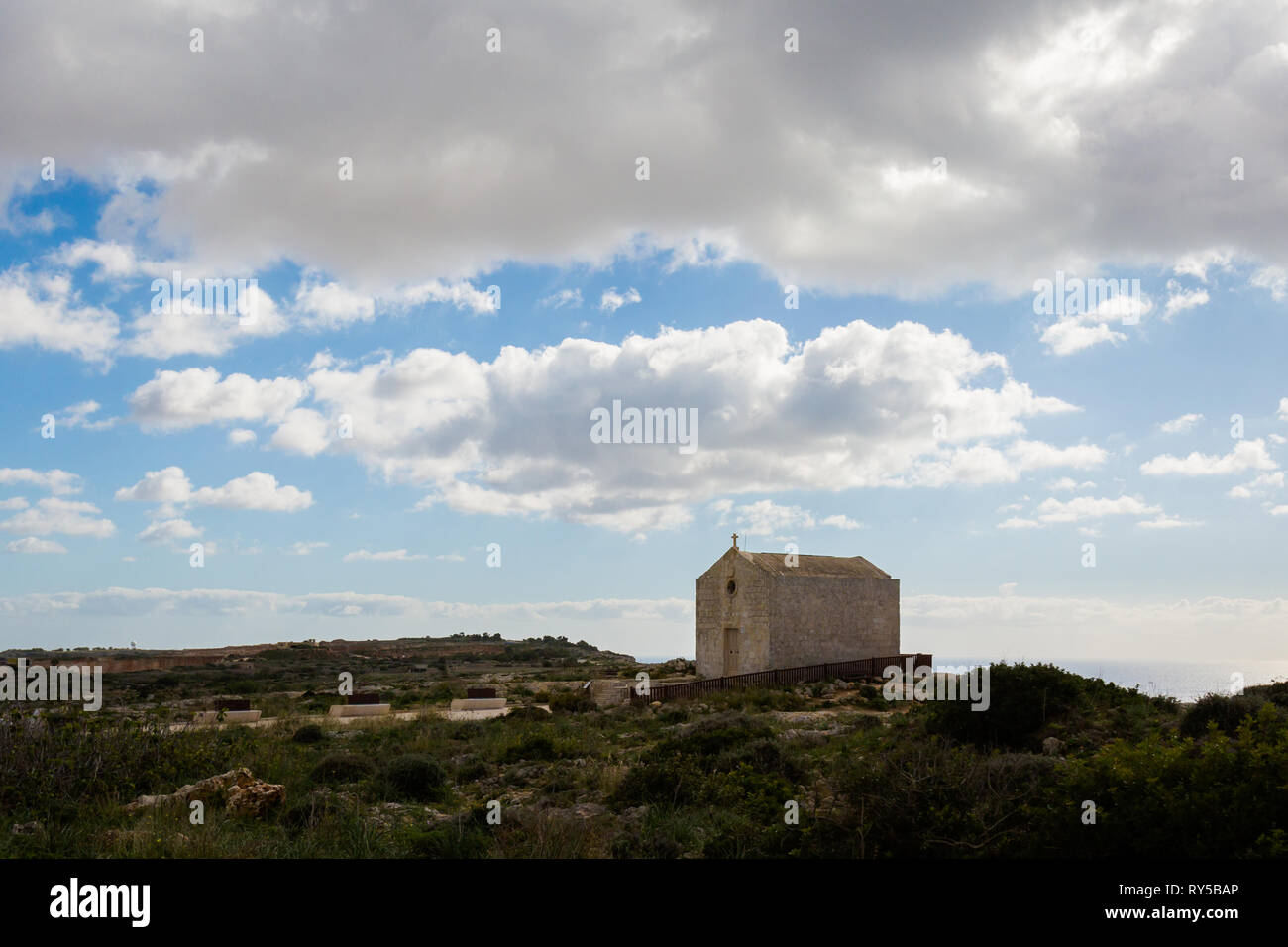 Dingli cliffs chapel hi-res stock photography and images - Alamy