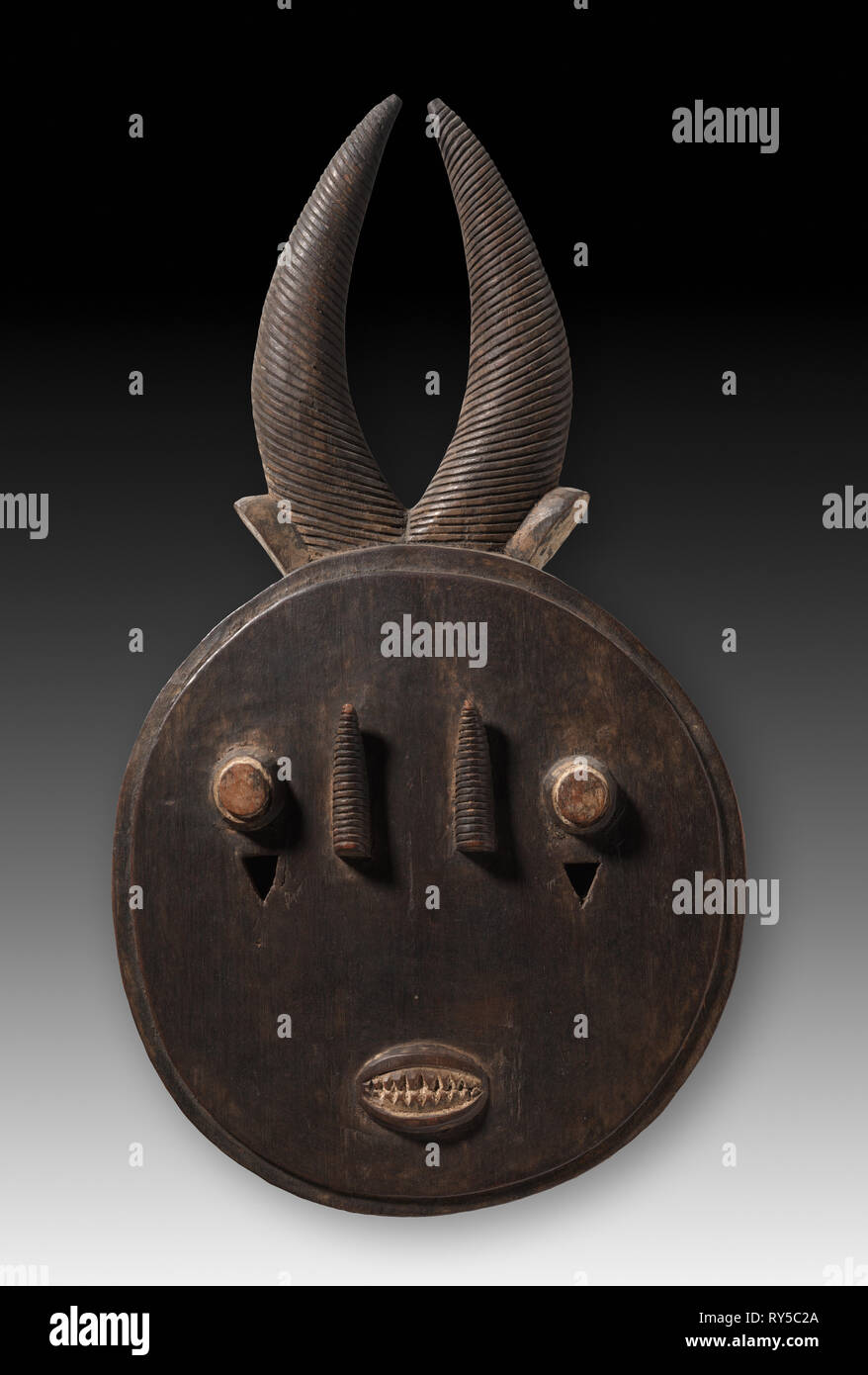 Face Mask, late 1800s-early 1900s. Guinea Coast, Ivory Coast, Baule ...
