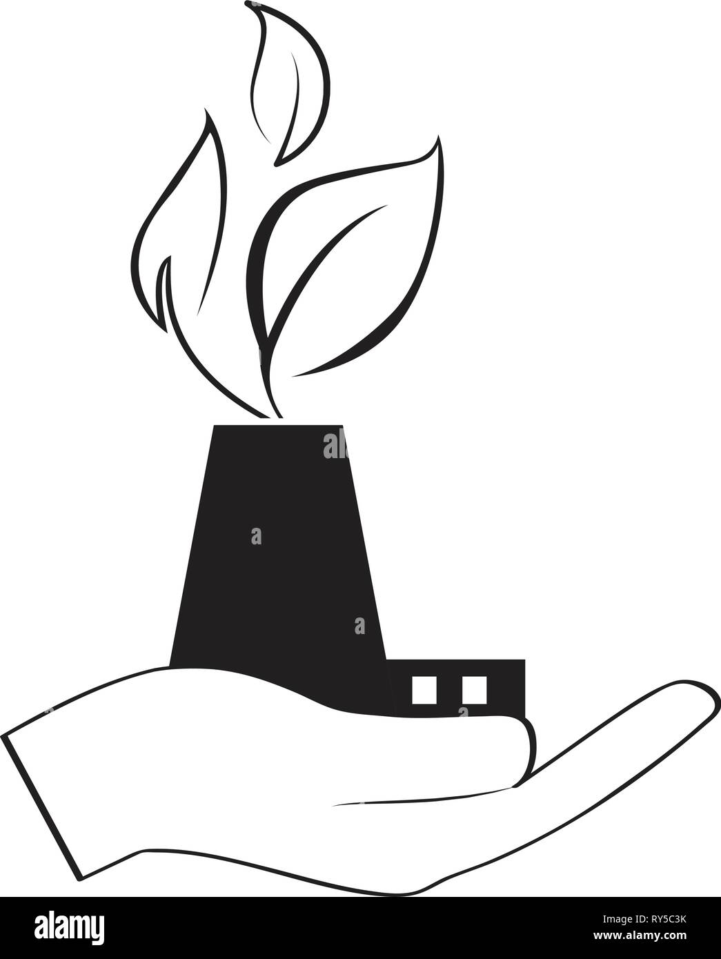 In a factory Stock Vector Images - Alamy