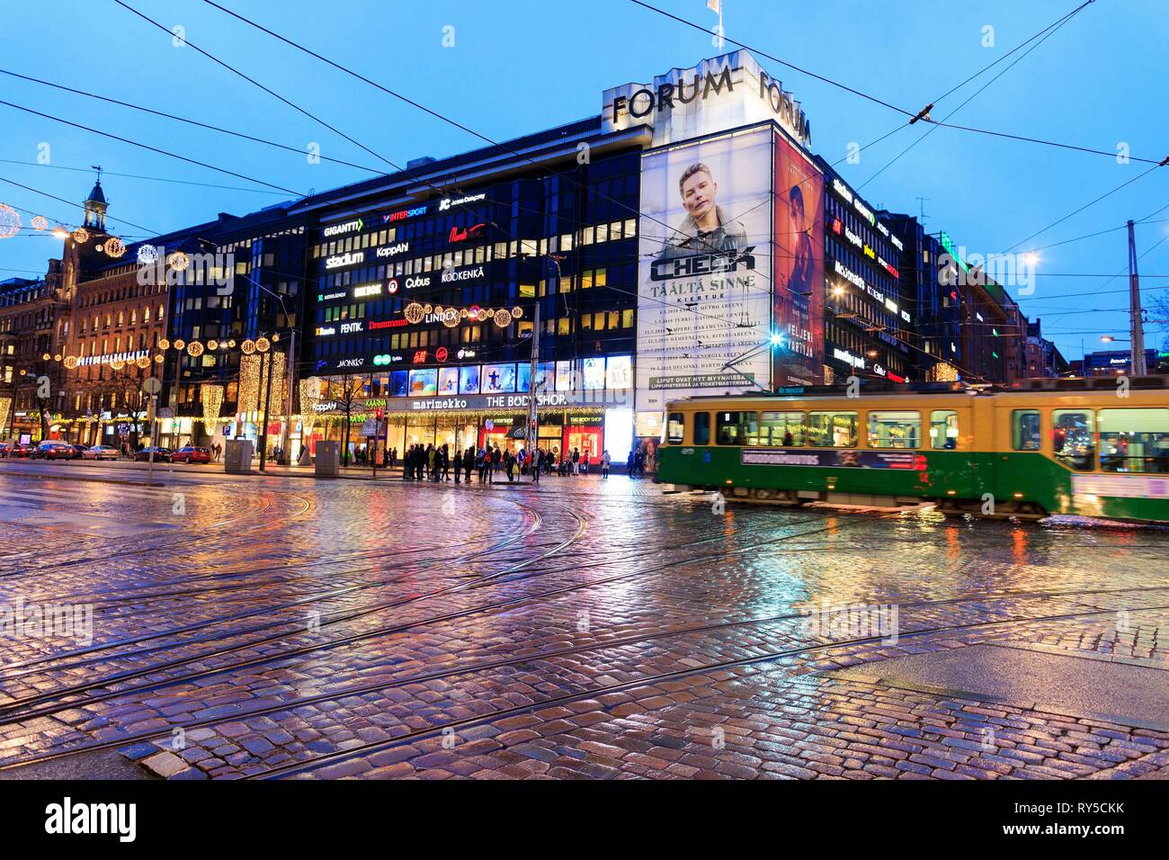 Finland, Uusimaa province, Helsinki, Kluuvi district, shopping mall ...