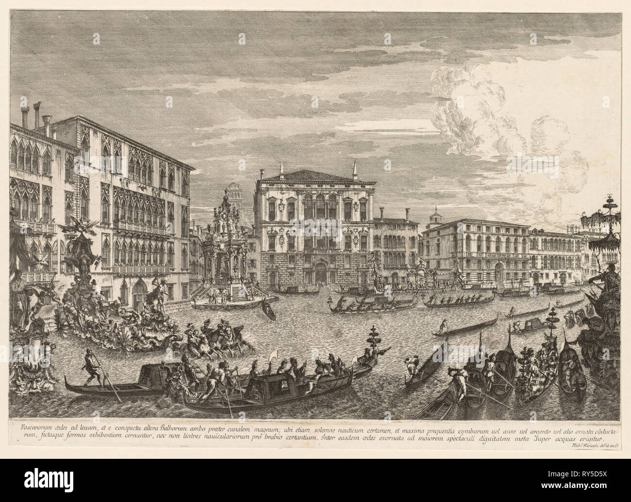 Views of Venice: The Regatta, 1741. Michele Marieschi (Italian, 1710 ...