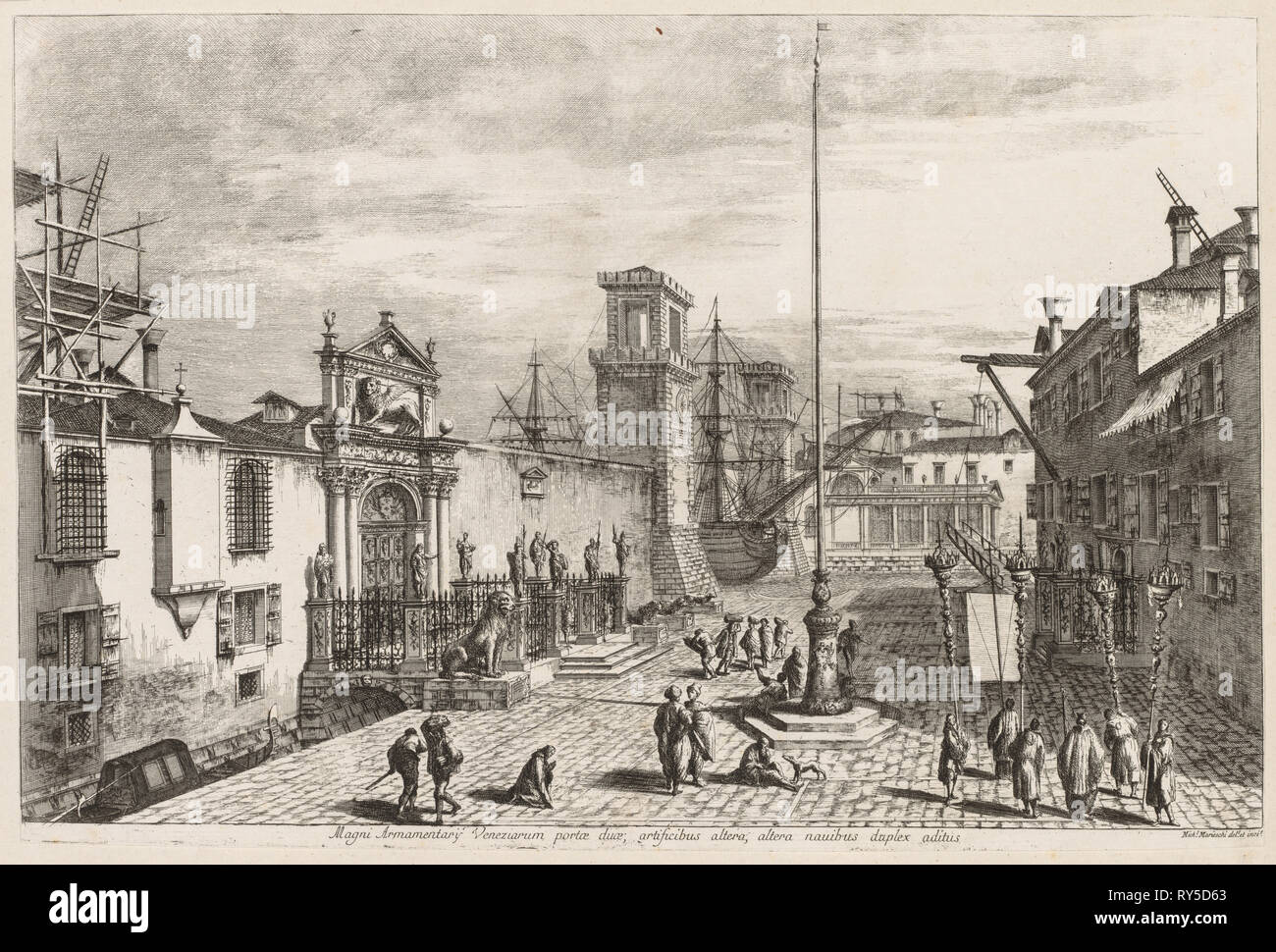 Views of Venice: The Gates of the Arsenal, 1741. Michele Marieschi ...