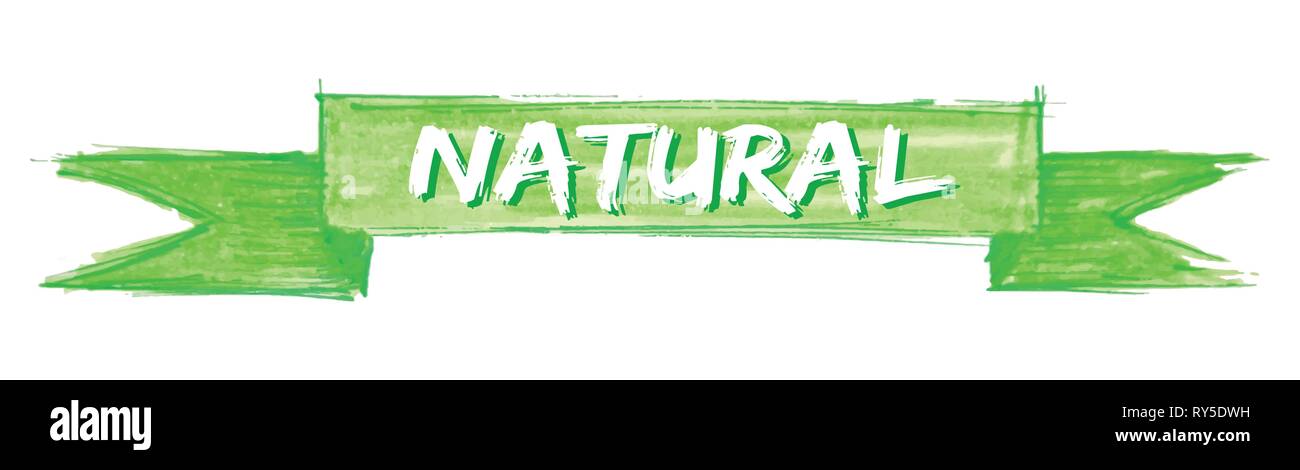 natural hand painted ribbon sign Stock Vector Image & Art - Alamy