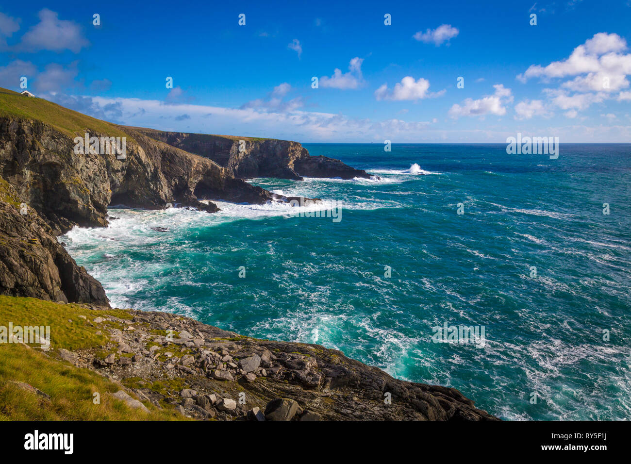 Mizen Head Cliffs and Lighthouse Museum Stock Photo - Alamy