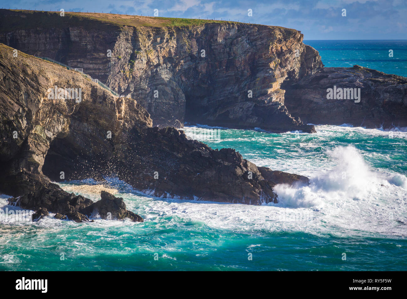 Mizen Head Cliffs and Lighthouse Museum Stock Photo - Alamy