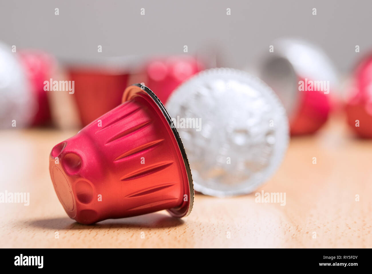 fresh coffee capsules Stock Photo - Alamy