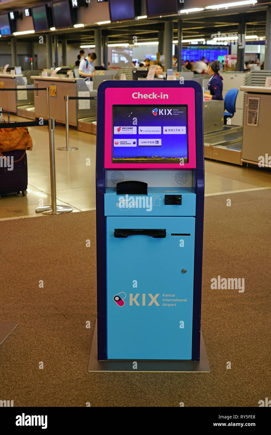 OSAKA, JAPAN -1 MAR 2019- View of the Kansai International Airport (KIX ...
