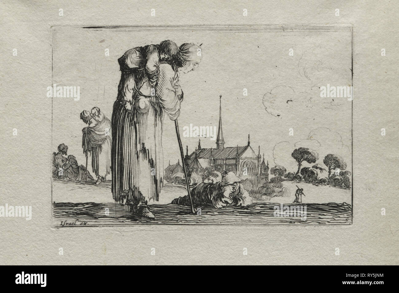 Female Beggar Drawing