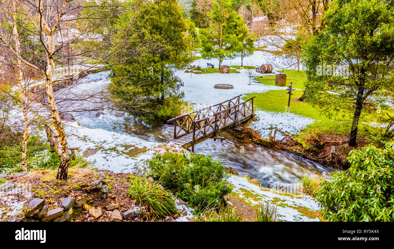 High Country Stream in Winter Stock Photo - Alamy