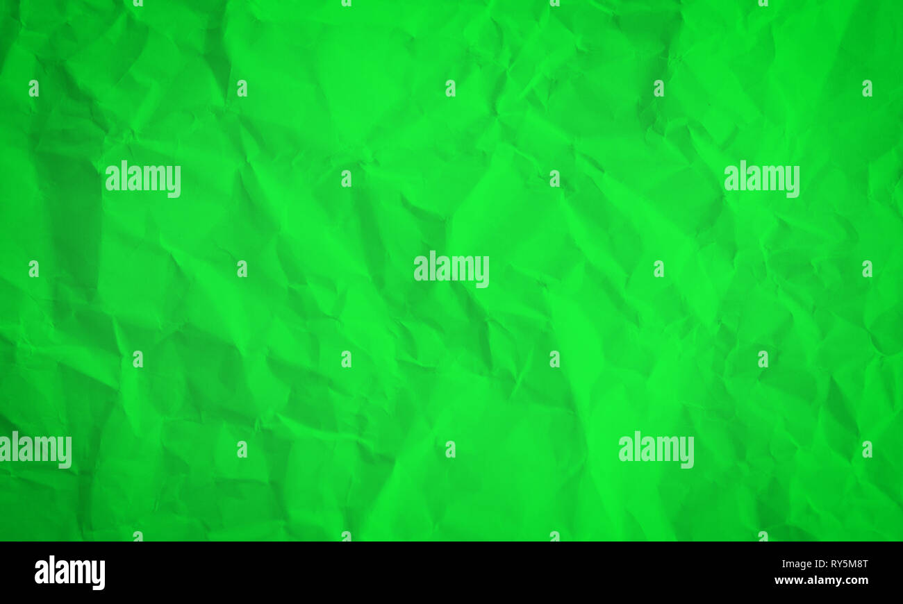 Crumpled Paper Green Abstract Background Stock Photo - Alamy