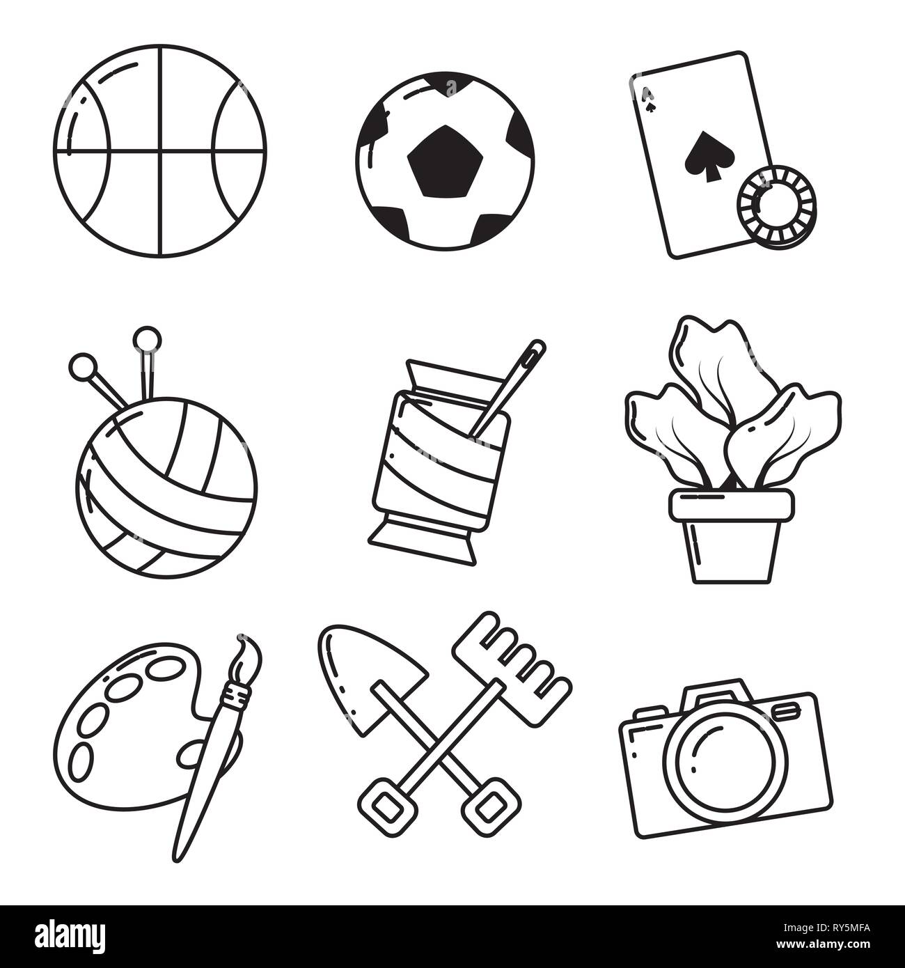 my hobby related Stock Vector Image & Art - Alamy