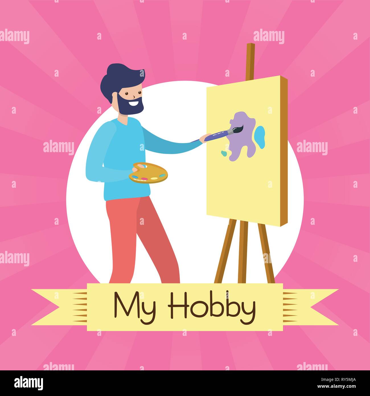 Man hobby craft Stock Vector Images - Alamy