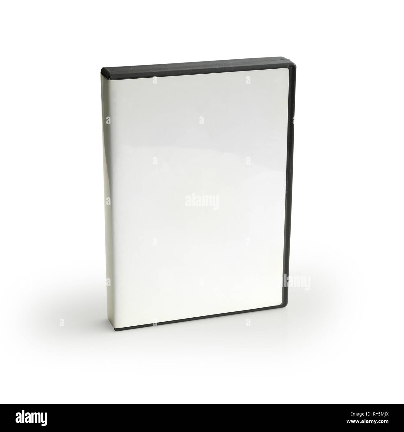 Blank DVD Case Isolated on White Background High Angle Stock Photo - Alamy