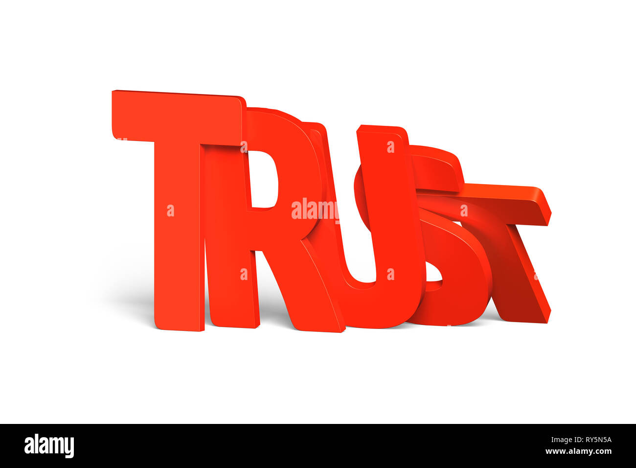 Word trust respect on Cut Out Stock Images & Pictures - Alamy