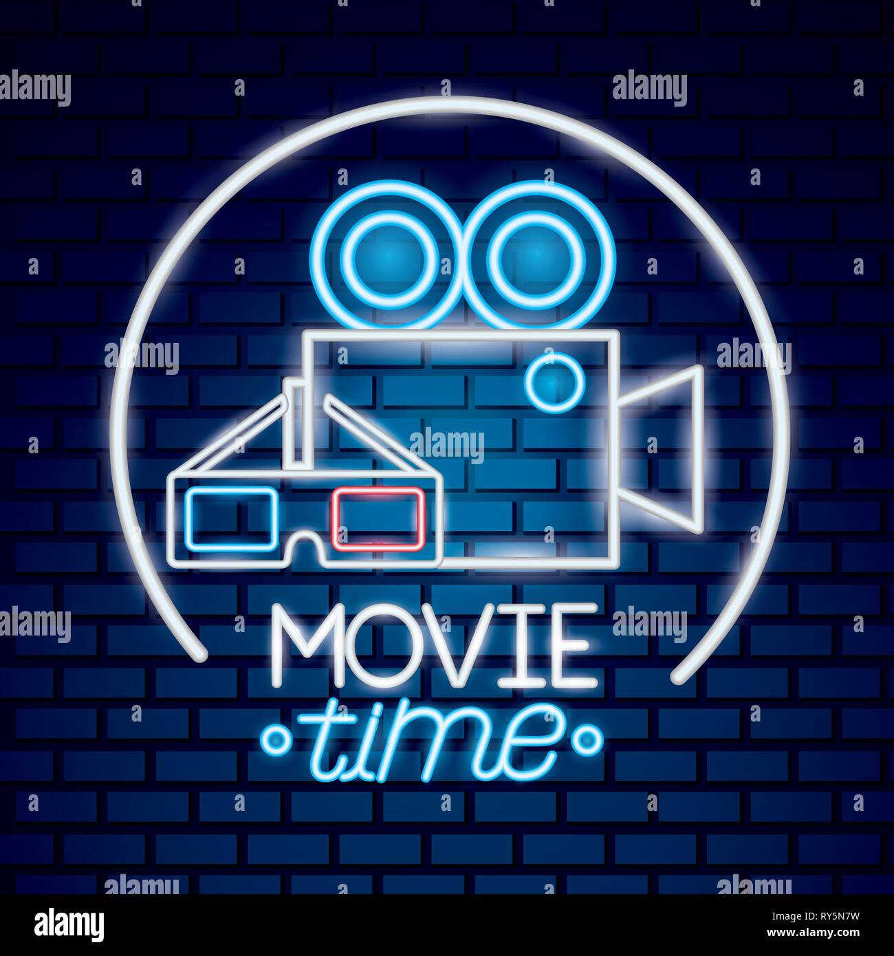 Camera equipment neon sign Stock Vector Images - Alamy