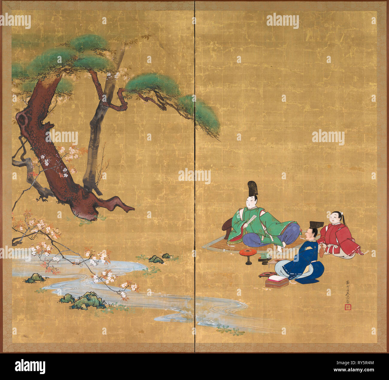 Japanese silk screen hi-res stock photography and images - Alamy