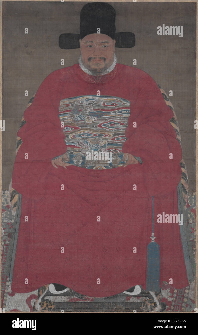 Portrait of an Official, 1600s-1700s. China, Ming dynasty (1368-1644 ...