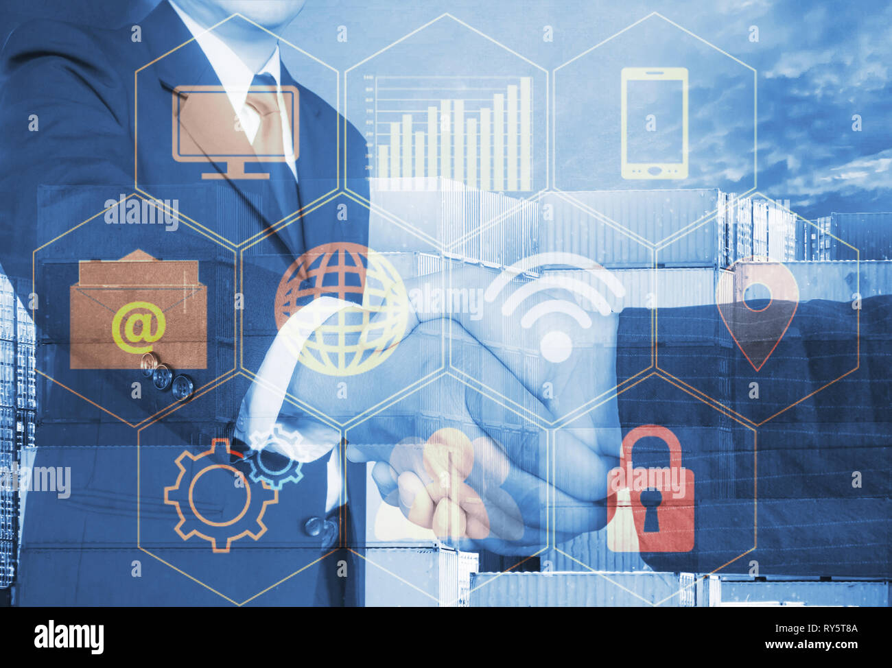 Digital Shipping Container High Resolution Stock Photography and Images ...