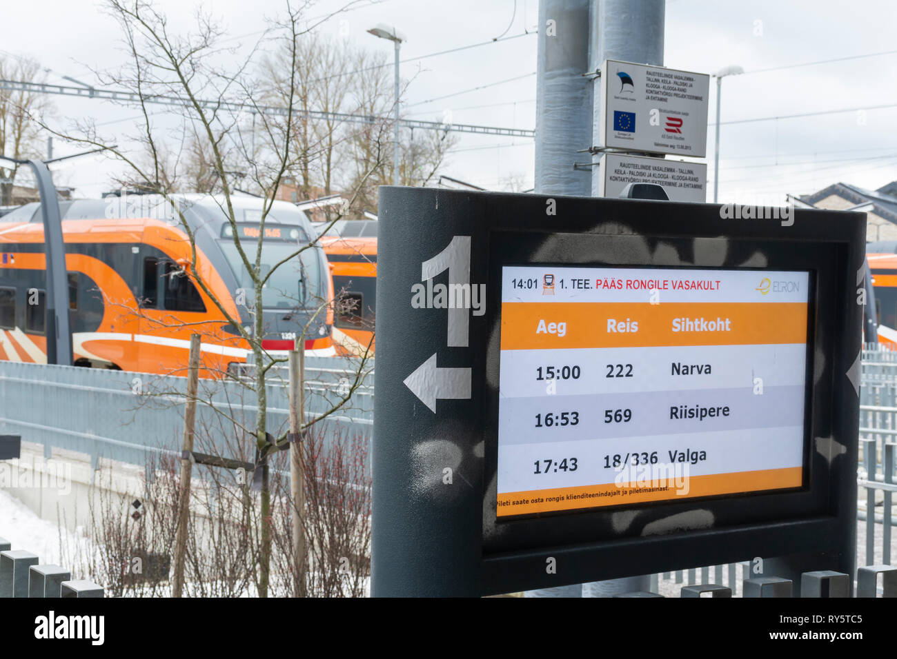 Tallinn railway hi-res stock photography and images - Alamy