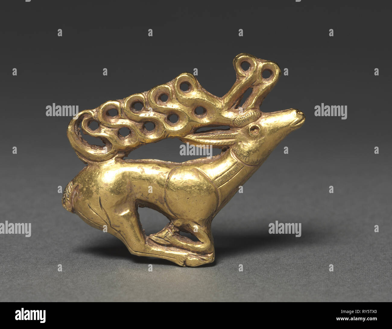 Stag Plaque, 400-300 BC. Western Asia, Scythian, 5th-4th Century BC ...