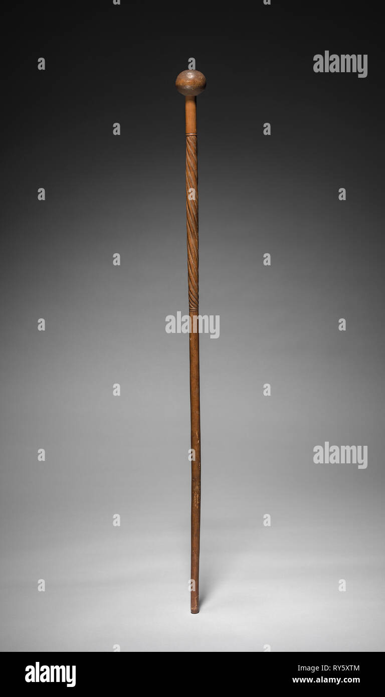 Baton, c 1875- 1925. Unassigned, Late 19th- Early 20th century. Wood ...
