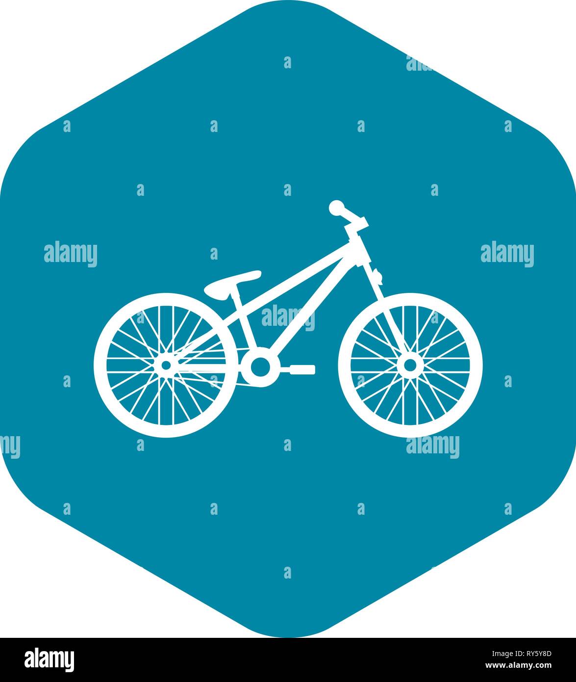 Bike icon, simple style Stock Vector Image & Art - Alamy