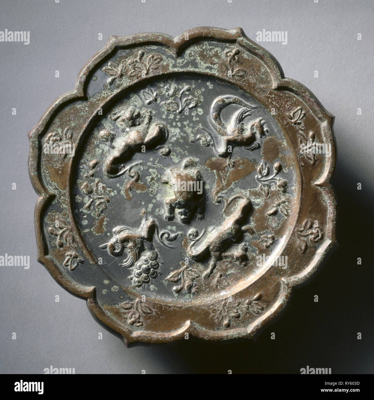 Octafoil Mirror with Crouched Animals, early 7th Century - early 10th ...