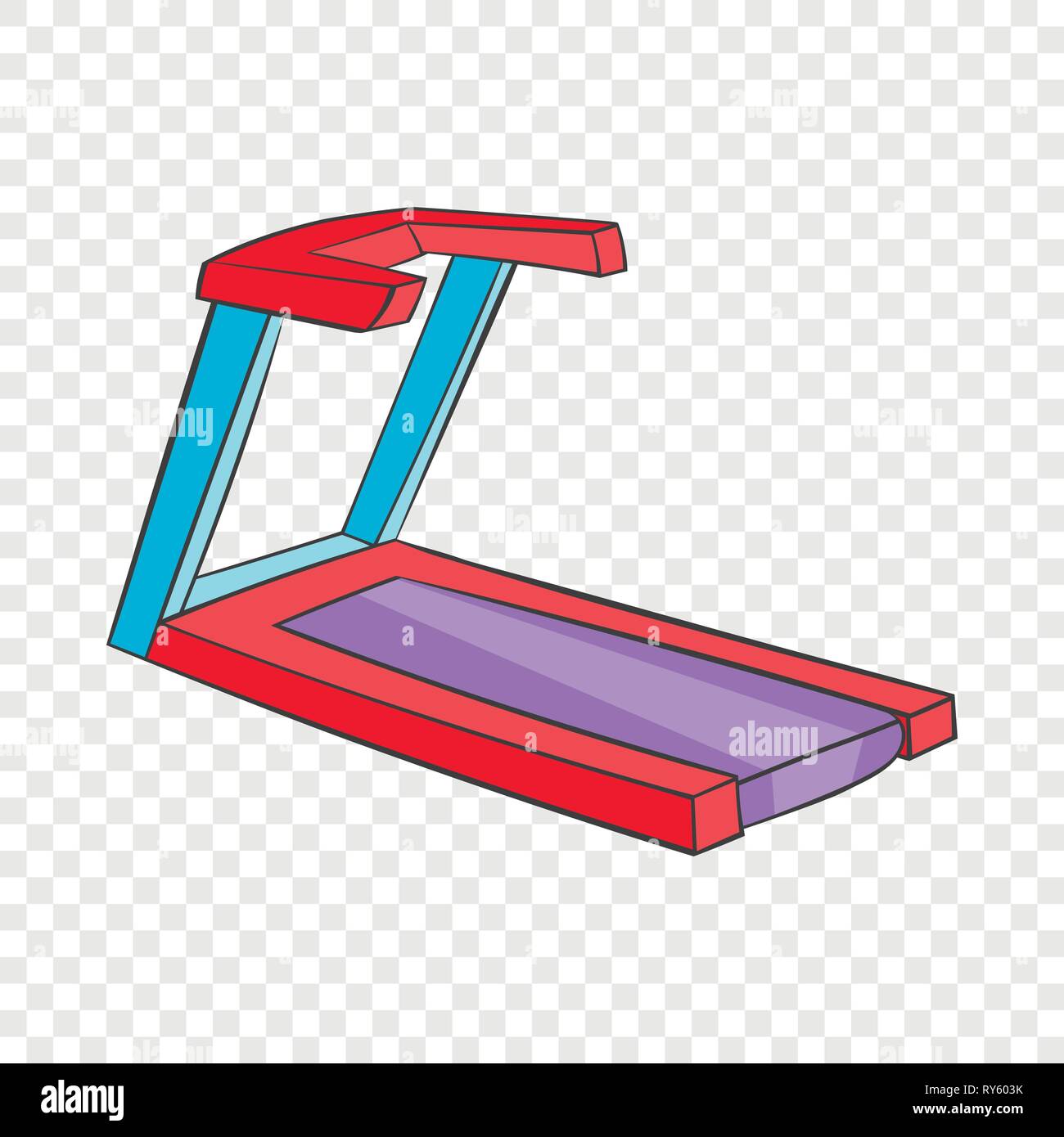 Treadmill icon cartoon style hi-res stock photography and images - Alamy