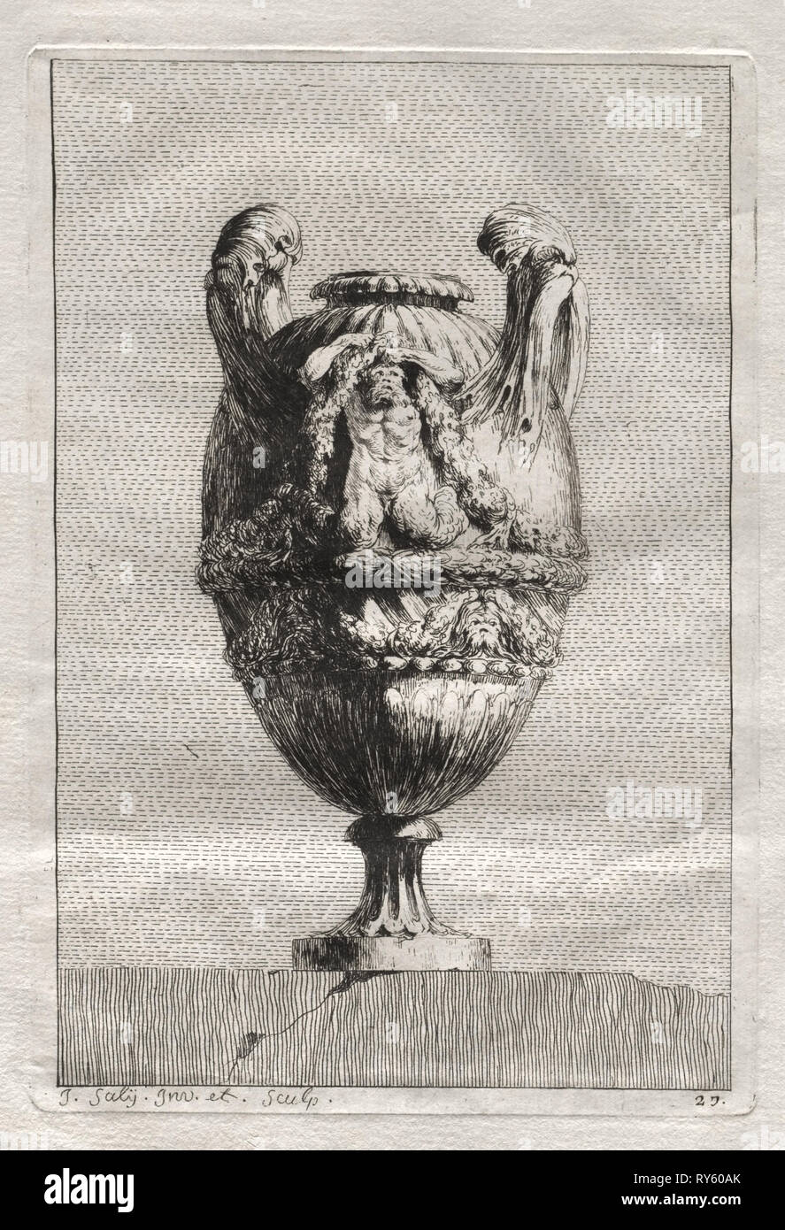 Suite of Vases: Plate 27, 1746. Jacques François Saly (French, 1717 ...