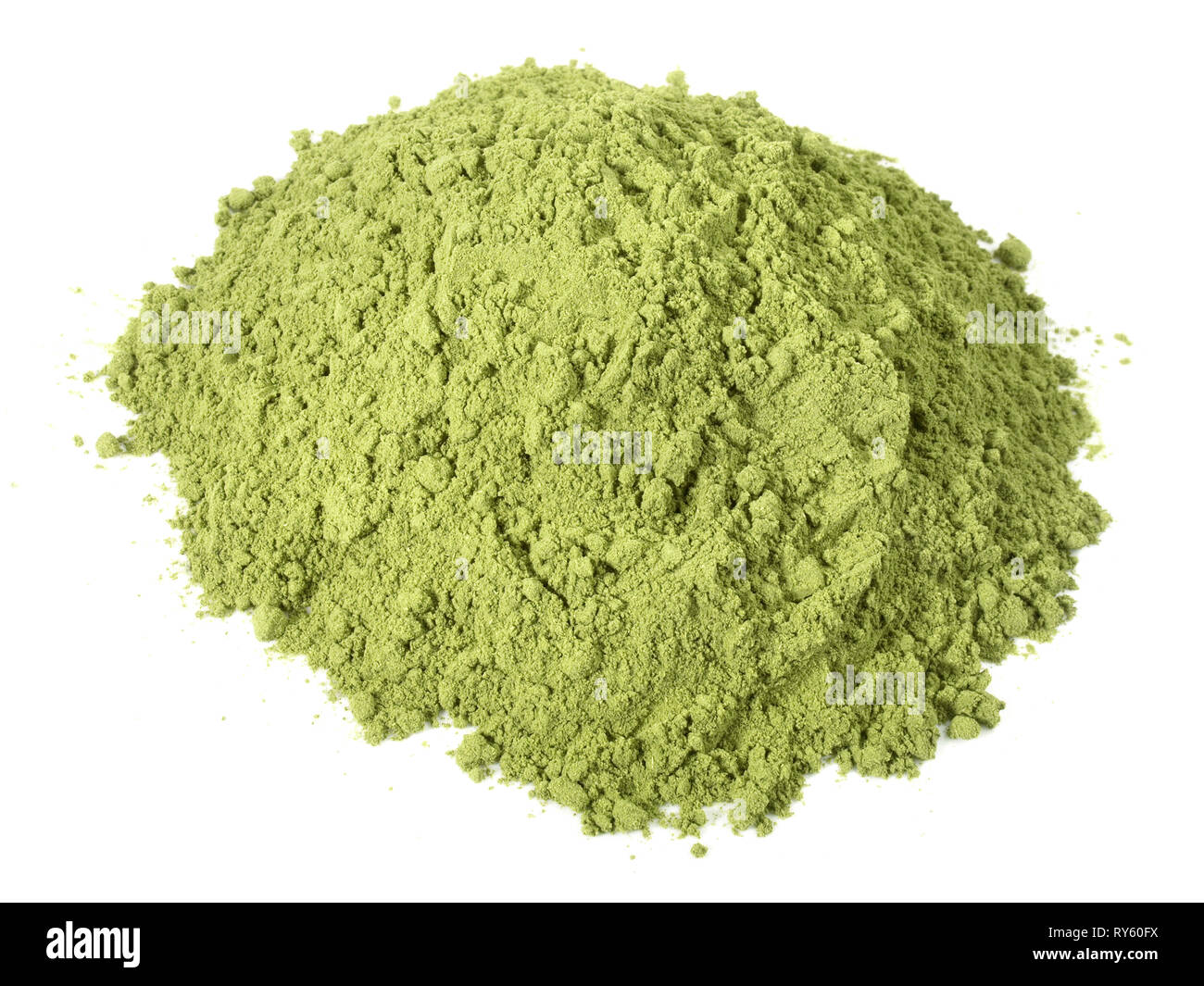 Moringa Powder on white Background Stock Photo - Alamy