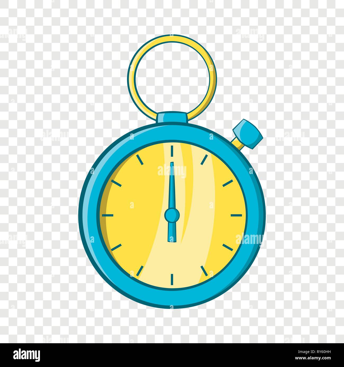 Blue stopwatch icon, cartoon style Stock Vector Image & Art - Alamy