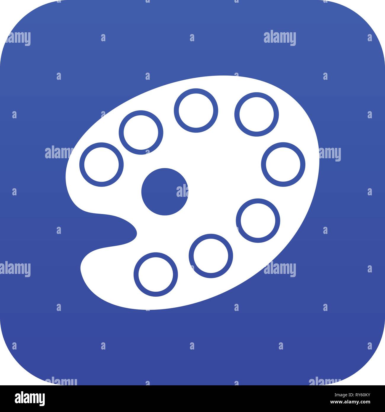 Art palette icon digital blue Stock Vector Image & Art - Alamy